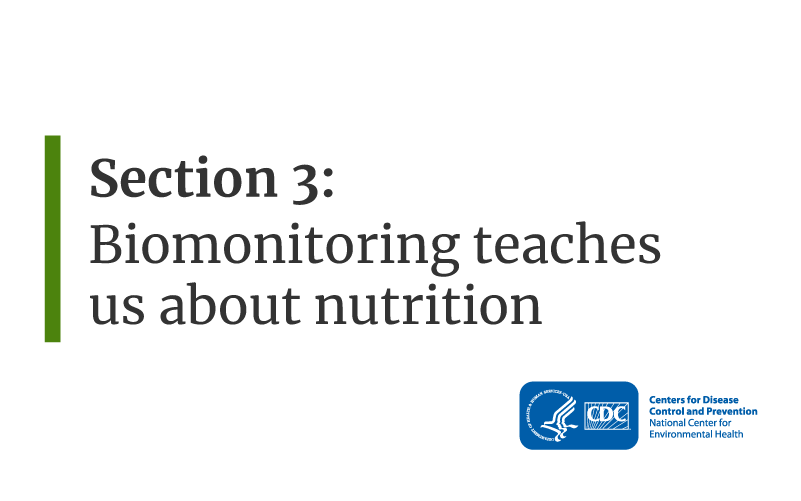 Biomonitoring teaches us about nutrition | NBP | CDC