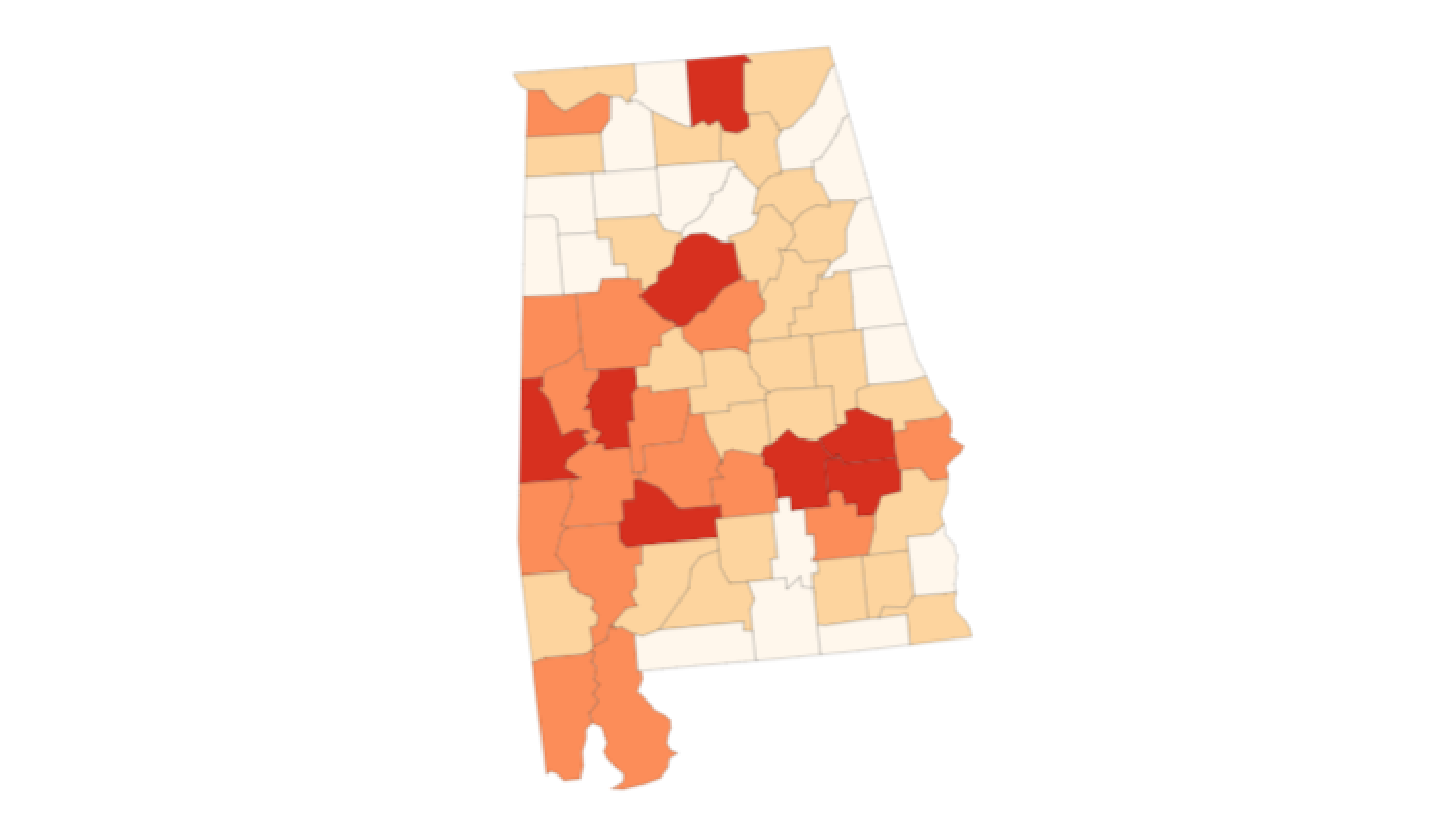 Single State Map | COVE | CDC