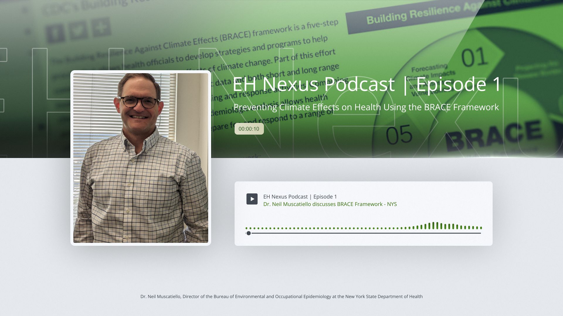Episode 1 - Preventing Climate Effects on Health Using the BRACE Framework in New York | EH ...