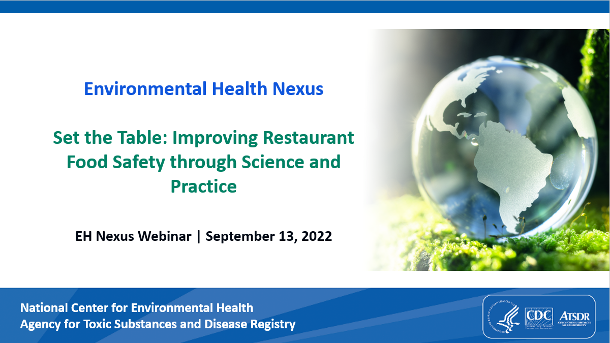 Set the Table: Improving Restaurant Food Safety Through Science and Practice | EH Nexus | CDC