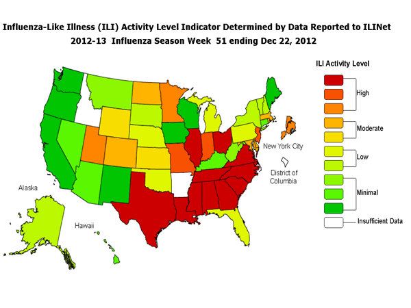 CDC - Seasonal Influenza (Flu) - Weekly Report: Influenza Summary Update