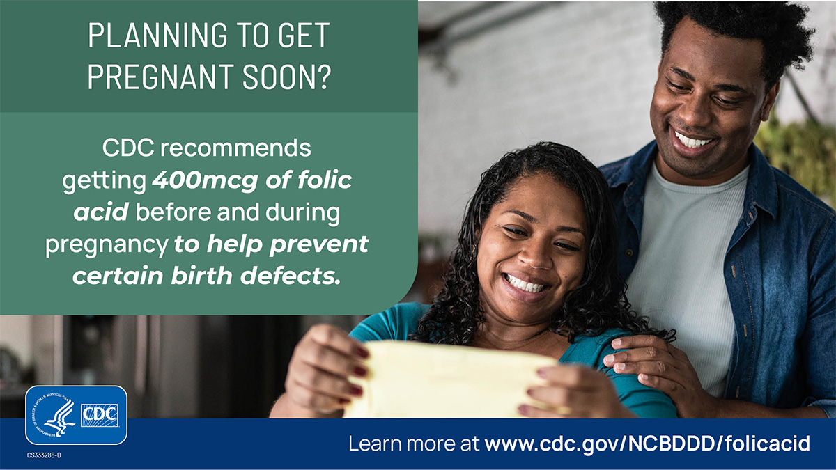 #PowerToPrevent: Planning to Get Pregnant Soon? | Folic Acid | CDC