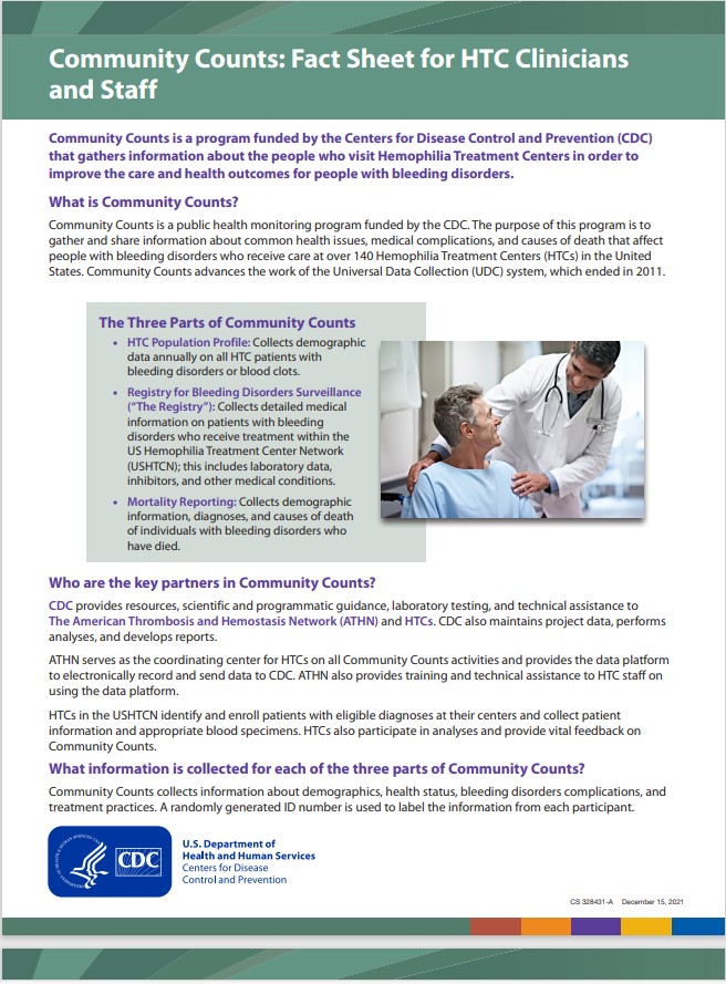 Fact Sheets on Hemophilia | Hemophilia | CDC