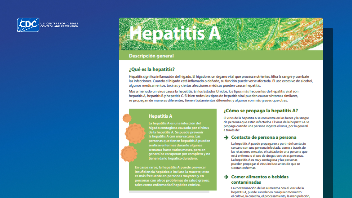 Hepatitis A Public Resources | Hepatitis A | CDC