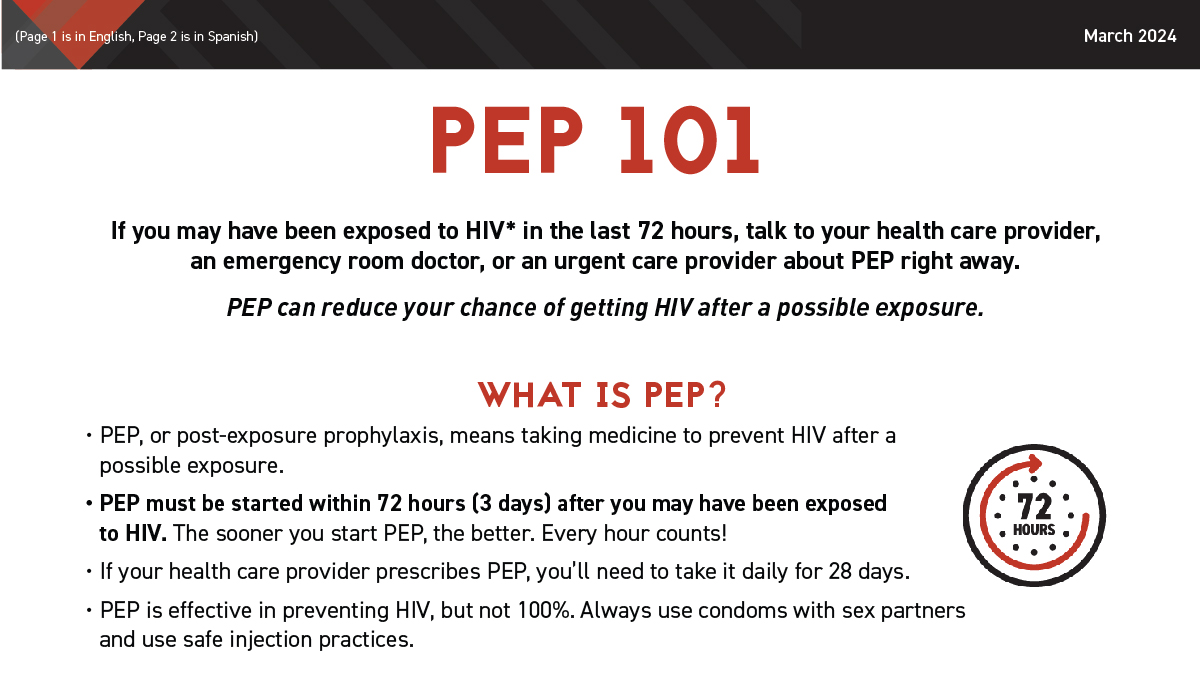 Preventing HIV With PEP HIV CDC