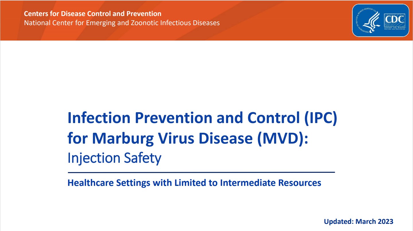 03. Injection Safety | Marburg | CDC