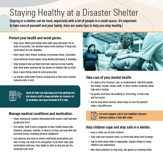 Shelter Safety Factsheet | Natural Disasters | CDC