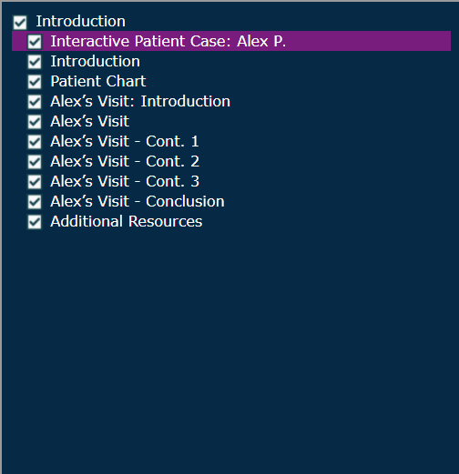 Interactive Patient Case: Alex P.