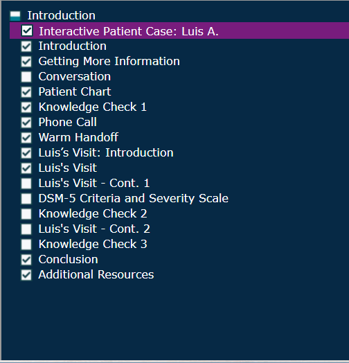 Interactive Patient Case: Luis A.