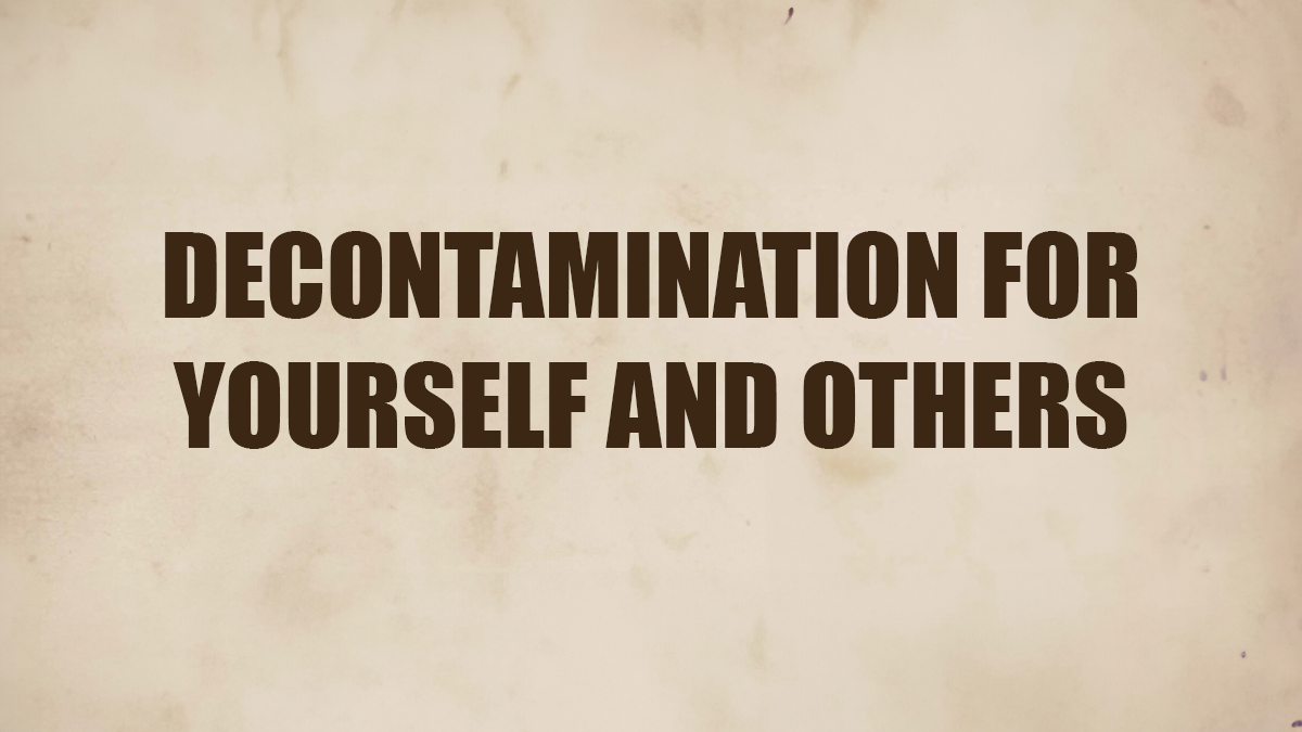 Decontamination for Yourself and Others | Radiation Emergencies | CDC