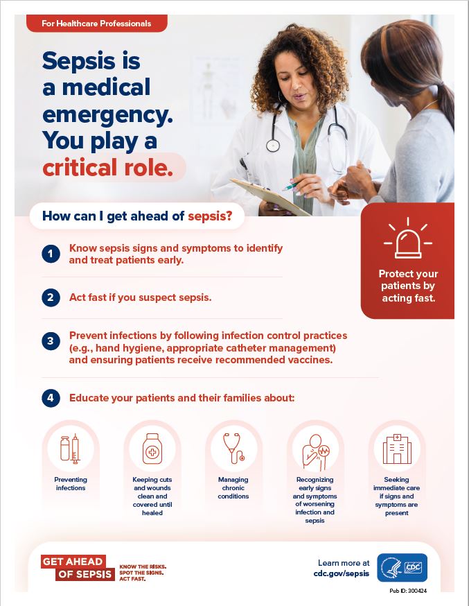 Sepsis Hospital Posters Posters And Infographics Sepsis Alliance